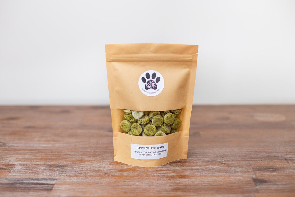 Turkey and Kale Bikkies – The Doggie Bakery